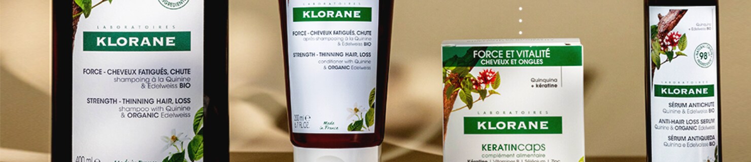 KLORANE Care series for hair loss and tired hair | Hondos Center